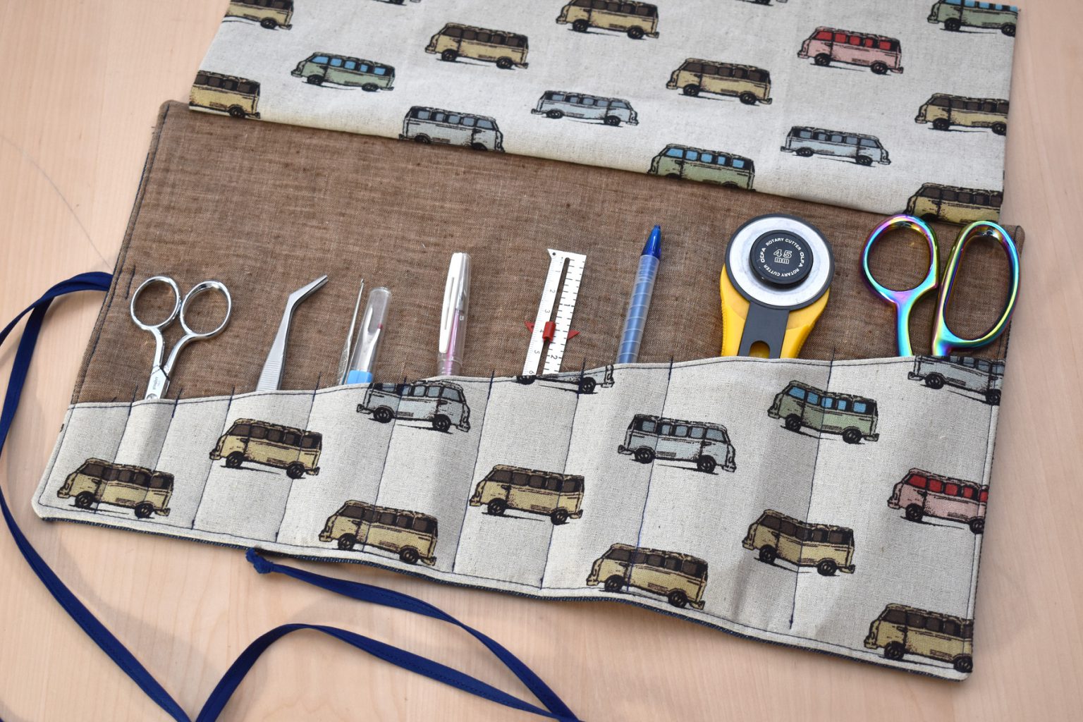 Custom Pocket Tool Roll - WeAllSew