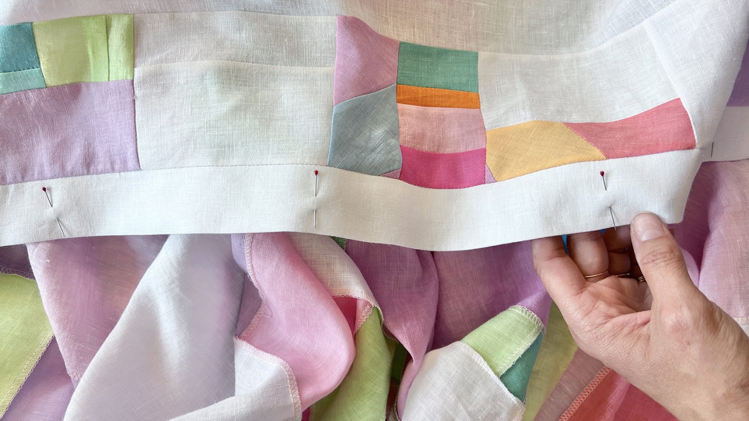 buttonhole marking on curtain - WeAllSew