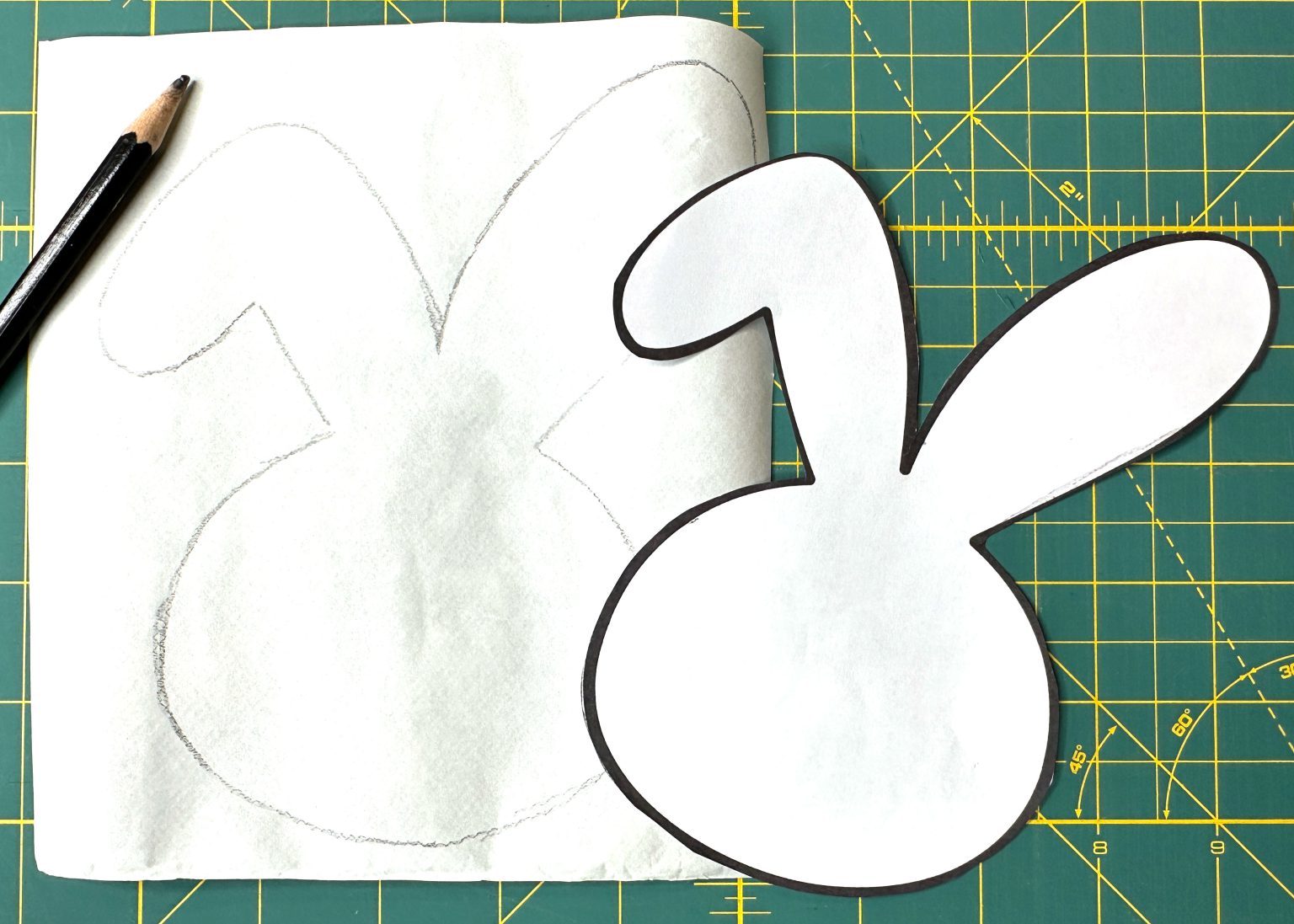 Patchwork Kitchen Towel with Bunny Appliqué - WeAllSew