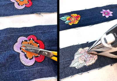 How to Add an Embroidered Side Panel to Jeans - WeAllSew