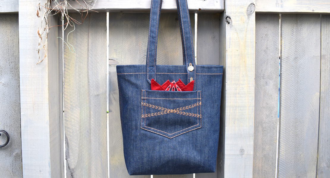 Denim Sewing Skill Builder Tote, Part One - WeAllSew