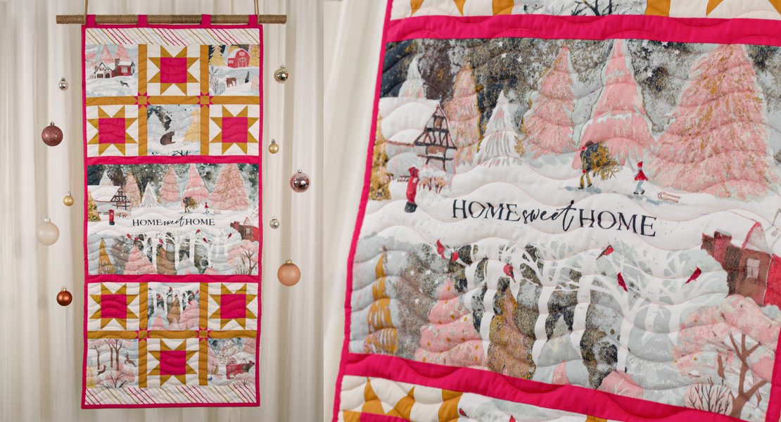 How to Make a Festive Christmas Wall Hanging - WeAllSew