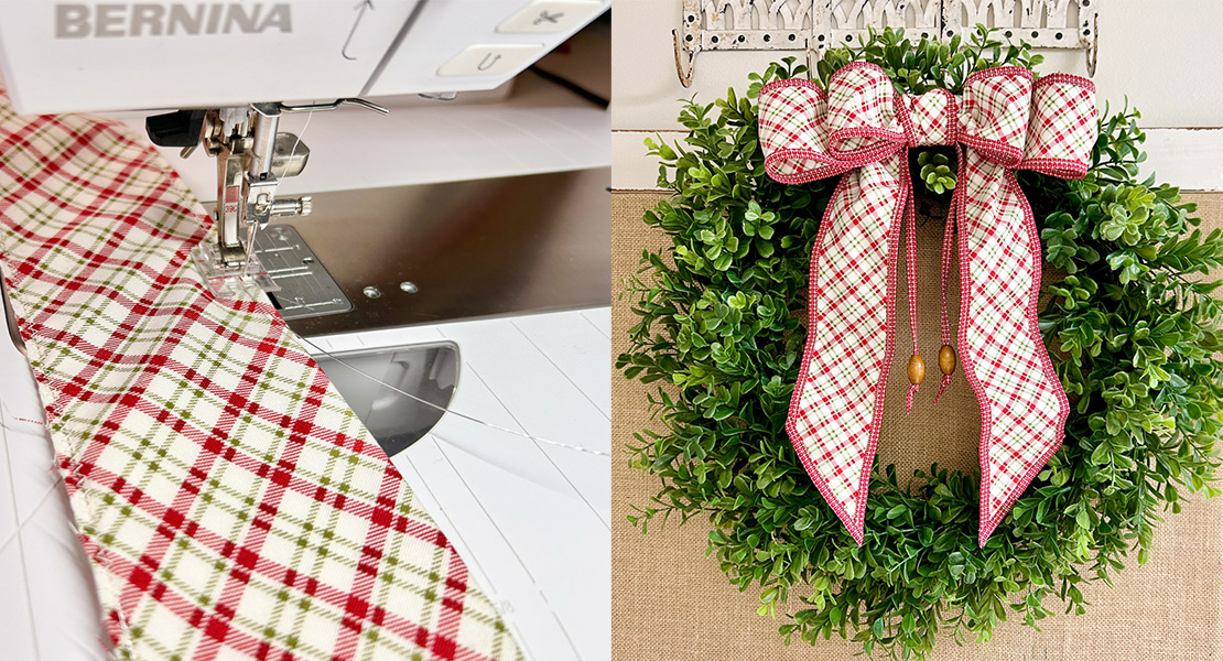 Make a Wreath Bow with Fabric and Wire - WeAllSew