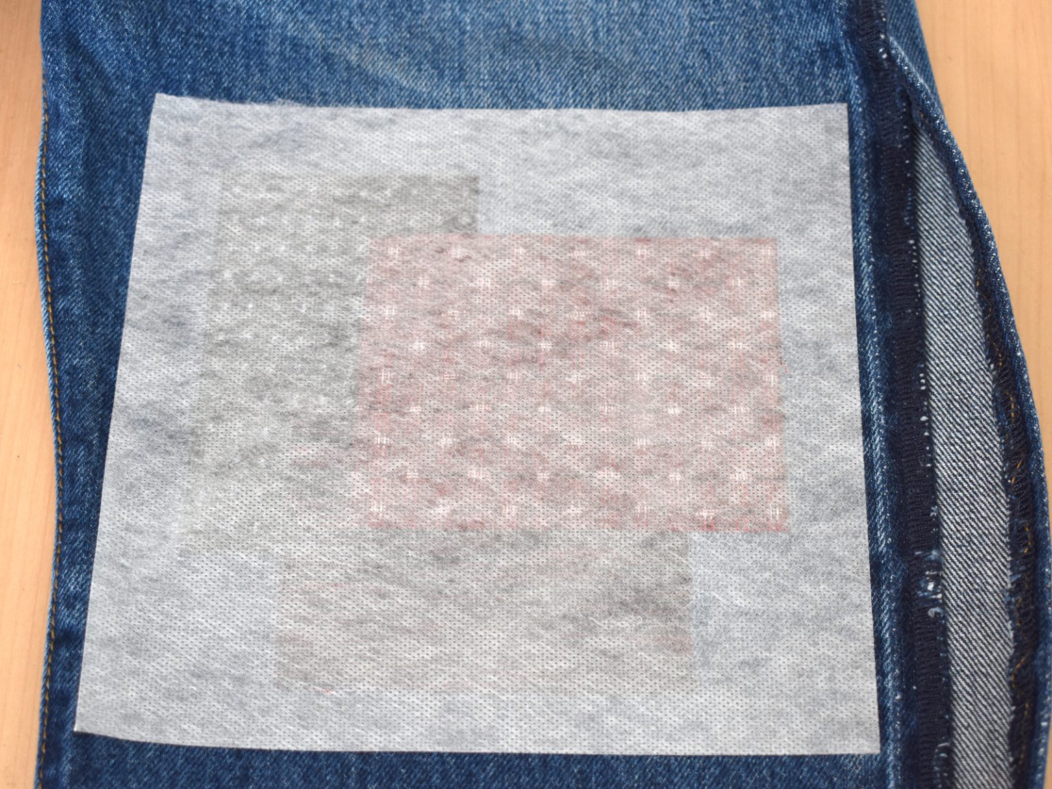Patching Jeans with Sashiko Look Stitches - WeAllSew