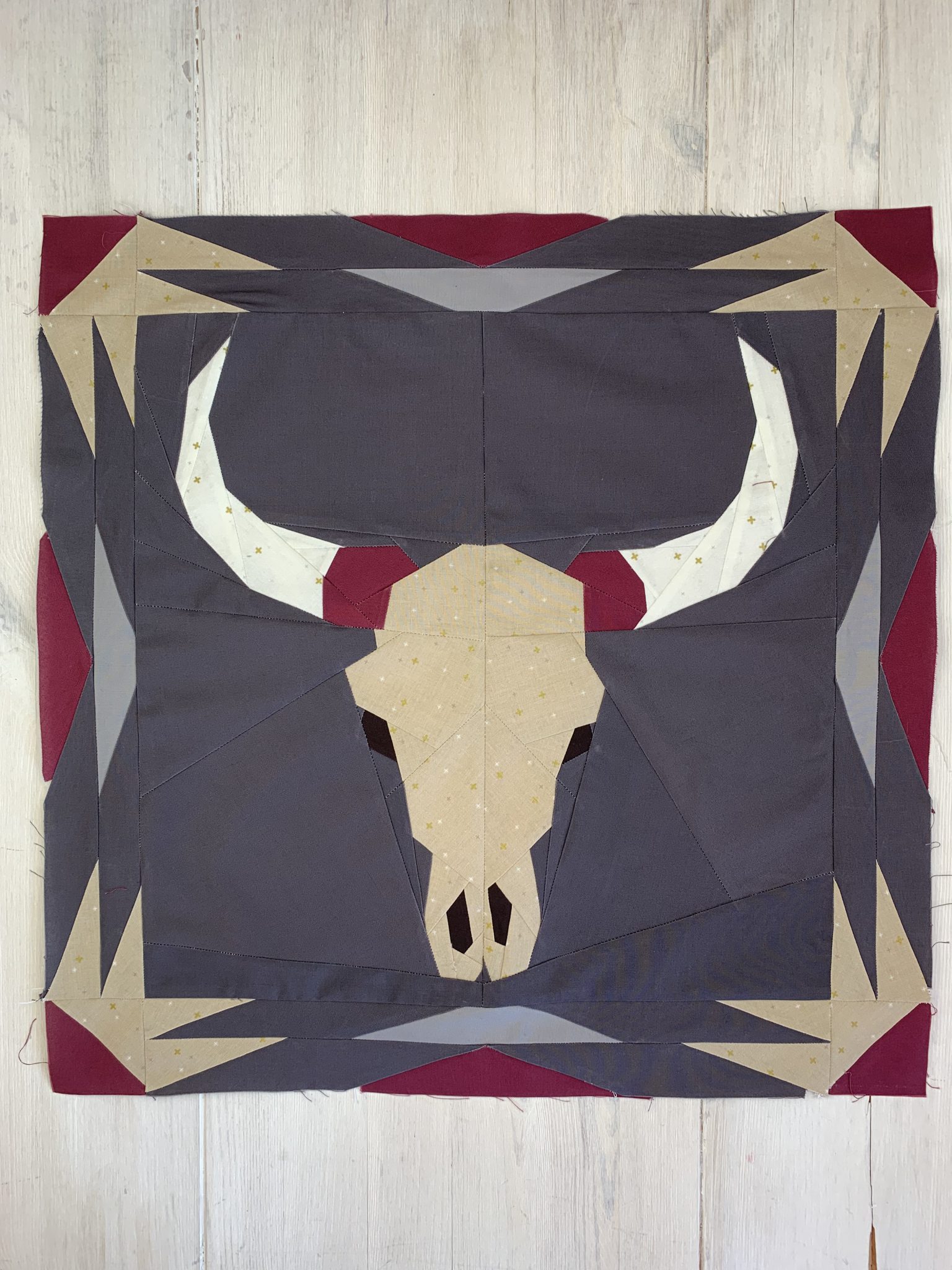 Stitching the Southwest, Part Ten: The Longhorn Skull or Horse - WeAllSew